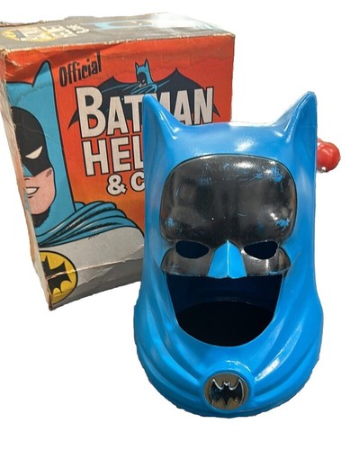 Vintage 1966 Ideal Batman Helmet Plastic Costume Mask RARE!! | eBay