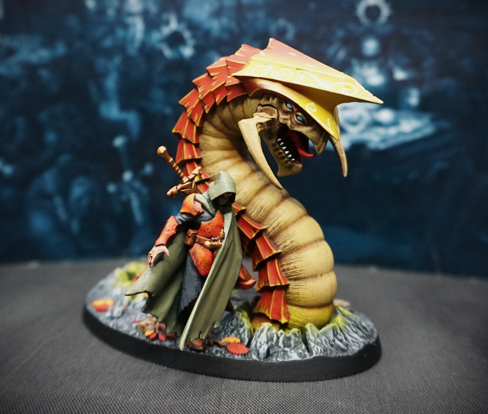 Exodites Ranger + The Gladewyrm painted Warhammer 40k Aeldari ...