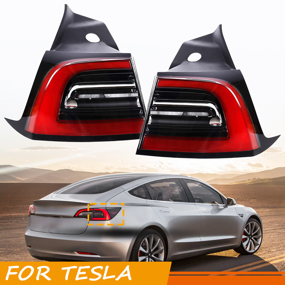 Rear Tail Light QKVCX LED Tail Lights Assembly For Tesla Model 3 2017 ...