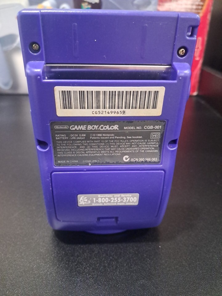 Nintendo Game Boy Color Grape Purple CGB-001 OEM Used Original Shell ...