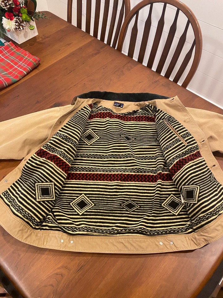 Vintage Patagonia Mens Medium Nuevo Range Jacket Aztec Fleece Lined | eBay