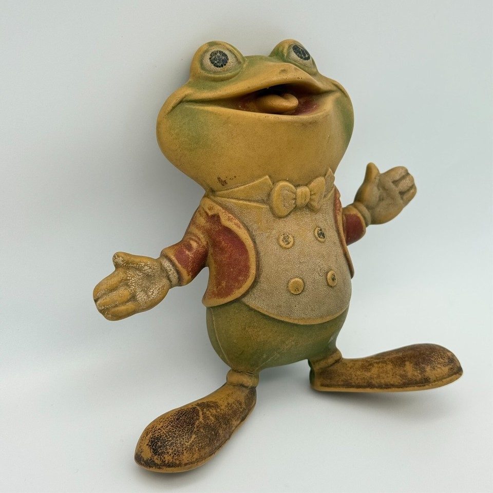 Vintage 1948 Rempel “Froggy the Gremlin” Rubber Squeaky Toy Frog 5 ...