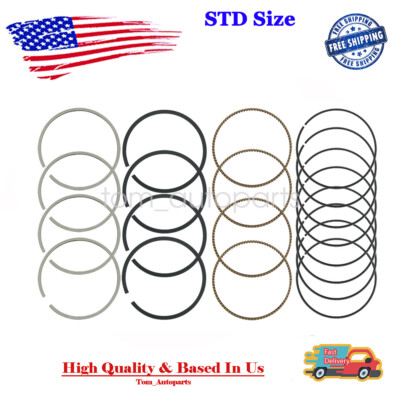 New STD Size Piston Rings For 06-17 Buick Chevrolet Pontiac Saturn 2.4L ...