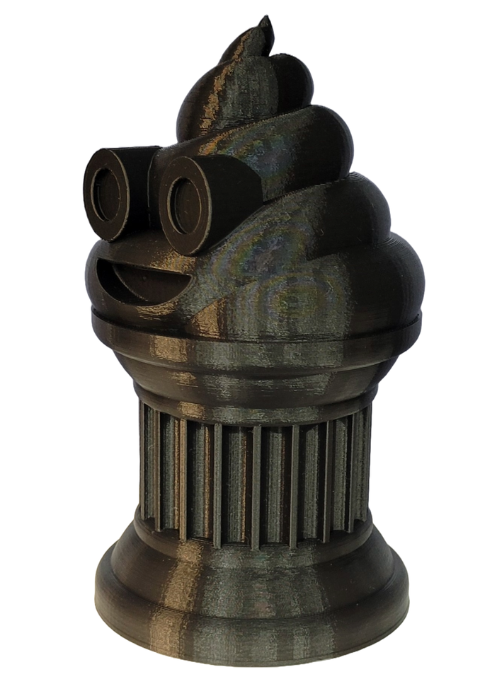 Poop Emoji Trophy - Great Award/Gift - 6" Black Poop Emoji Trophy ...