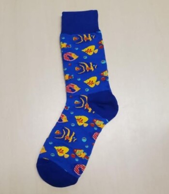 Royal Blue Tropical Fish Socks SF1078 | eBay