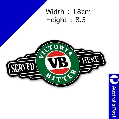 VB Logo Sticker Suit Bar Camping Victoria Bitter Car Served Here Sign ...