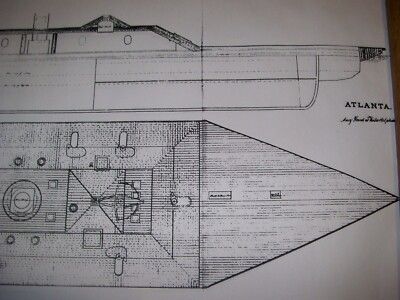 CSS ATLANTA ship boat model boat plans | eBay