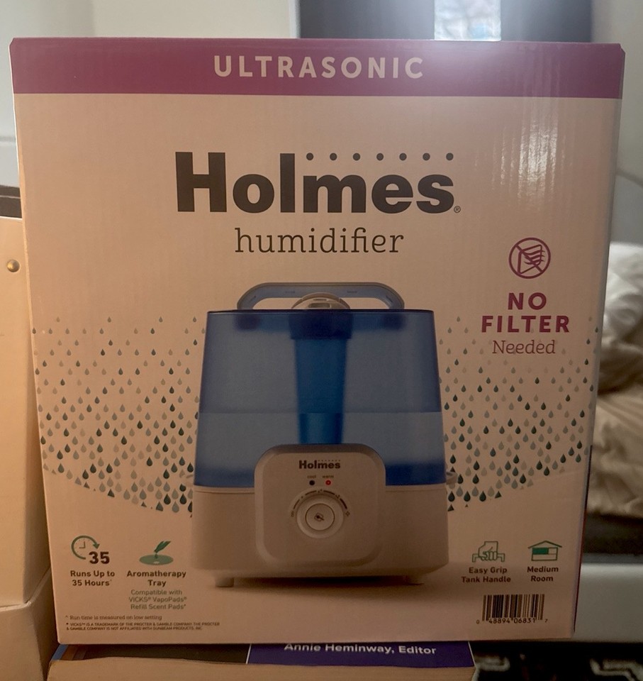 Holmes HUL310-U-2 1 Gallon Ultrasonic Humidifier with Adjustable Mist ...