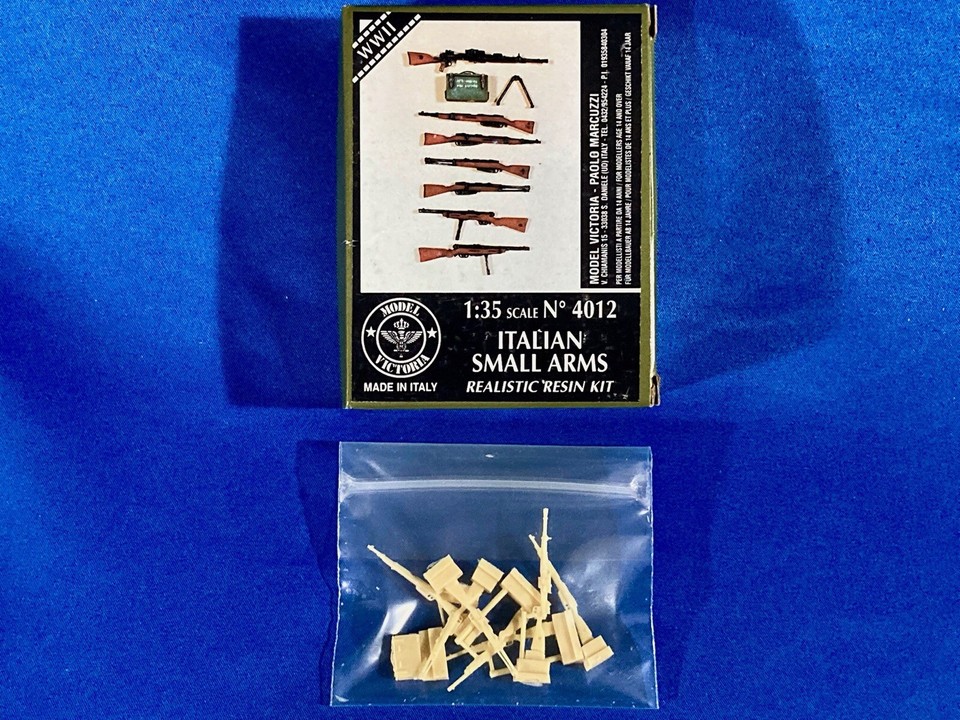Model Victoria 4012, 1/35 Italian Small Arms, 7 Resin Weapons Set ...