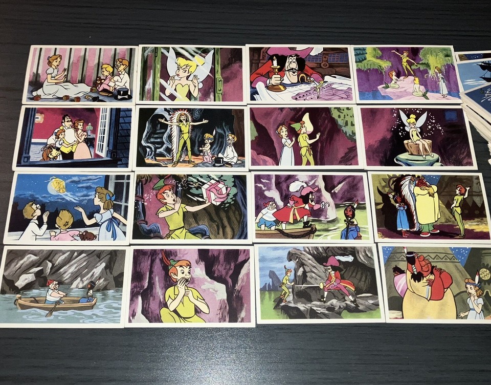 COMPLETE SET 1953 RICH'S COFFEE DANISH WALT DISNEY PETER PAN TRADING ...