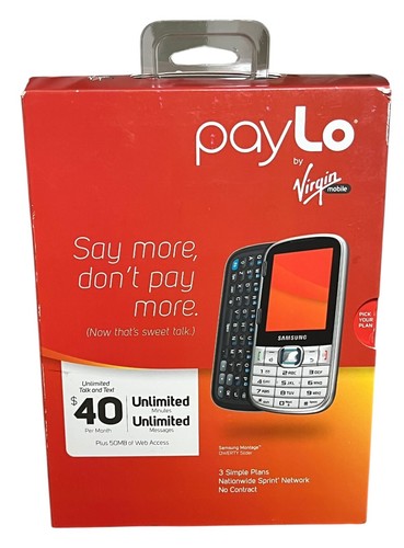 Samsung Montage Qwerty Slider Cellular Phone New Old Stock Virgin ...