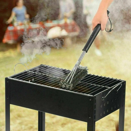 BBQ Grill Brush Scrubber Barbecue Cleaning Tool Stainless Steel Wire ...