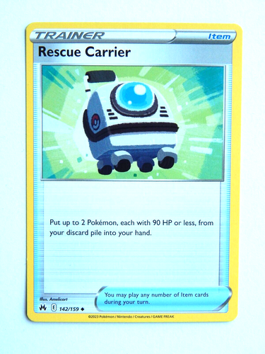 Rescue Carrier 142/159 NM Pokemon TCG Card Crown Zenith ENG 2023 Item ...