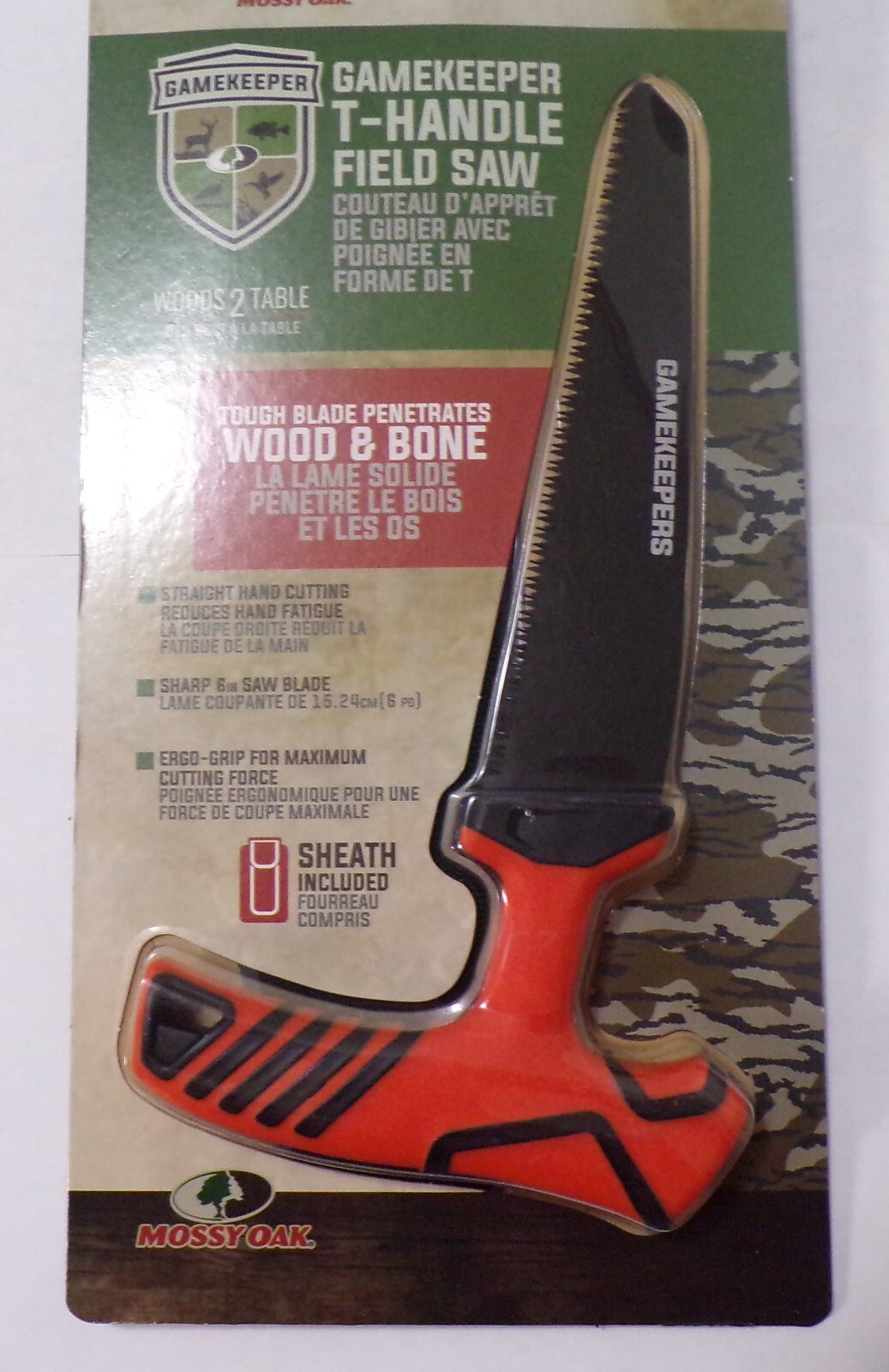 Allen Gamekeeper T-Handle Field Saw Mossy Oak 6" Blade W/Sheath Woods 2 ...