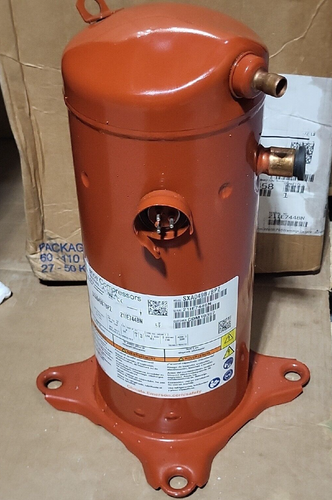 Alliance ZP49K5E-TFE-803 49000 BTU 575V 3PH Compressor SXA049B7BPZ R ...