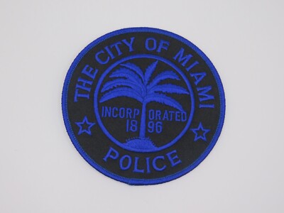 Miami Florida Police Patch ~ Subdued Colors | eBay