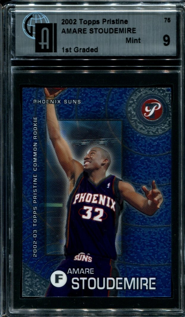 2002 Topps Pristine Amare Stoudemire #75 Rookie RC GAI 1st Graded 9 | eBay