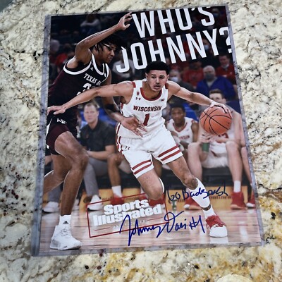 Johnny Davis Autographed Photo 11x14 Sports Illustrated Print Cover ...