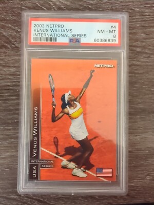 2003 Netpro International Series #4 Venus Williams PSA 8 Rookie RC | eBay