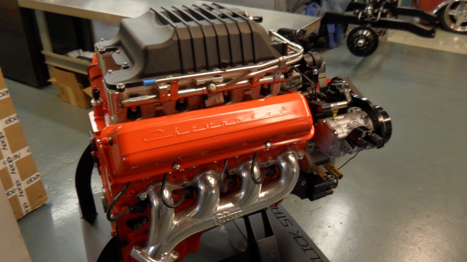 Chevy Crate LSA CTS-V Camaro ZL1 Engine Orange LSX 627HP Hot Rod Swap ...