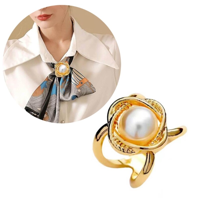 6Pcs Stylish Scarf Buckle Bundle Trendy Brooch Fasteners for Scarves ...