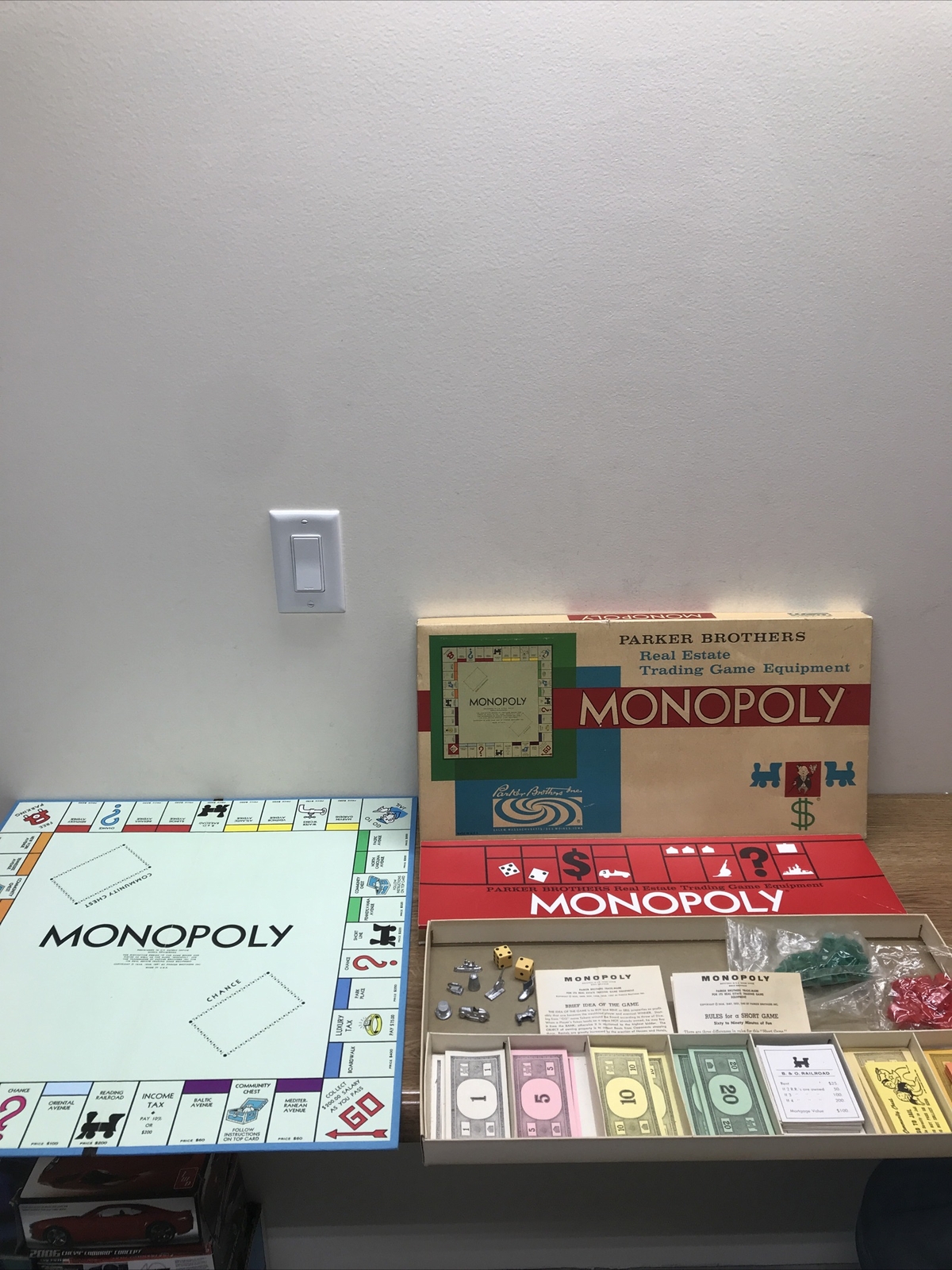 Monopoly Vintage Board Game 1961 Parker Brothers Complete Original ...