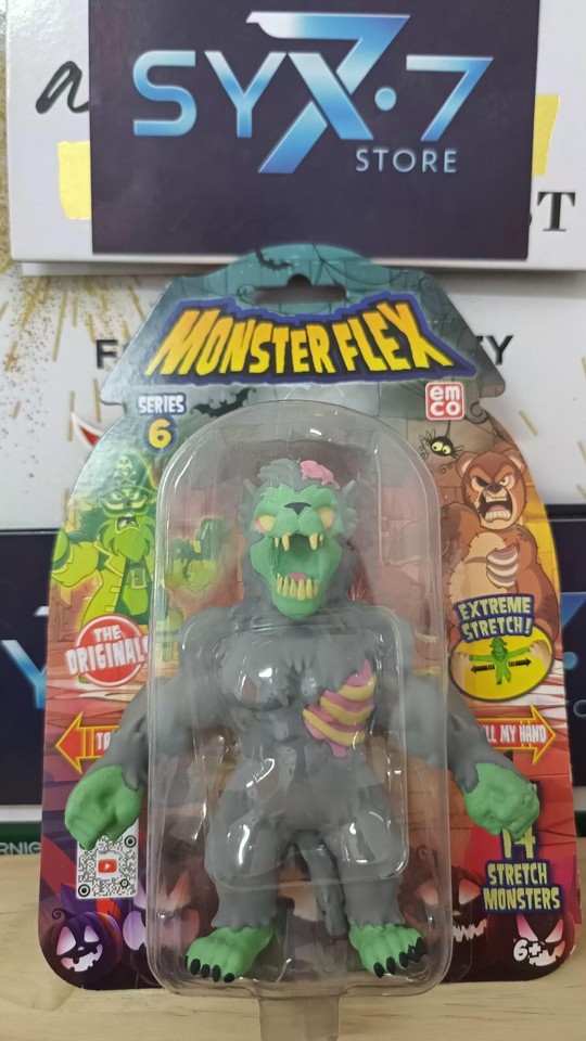 Monster Flex Series 6 Super Stretchy Figure MALAYSIA CARD RARE to ...