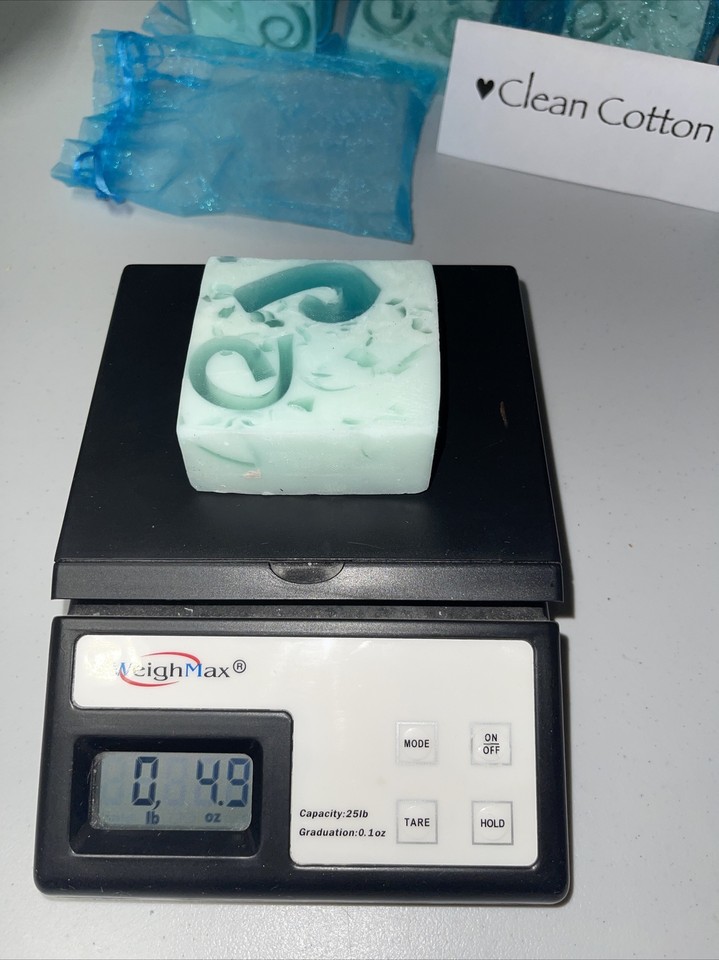 Handmade soaps- Clean Cotton Scent (4.7-5.0 Oz Bars) | eBay