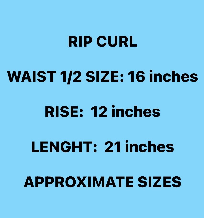 RIP CURL Shorts Men's Size L/G Pale Green Check Loose Relaxed Fit Draw ...