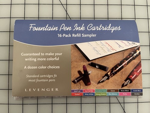 Levenger Fountain Pen Ink Cartridge Sampler Some Missing | eBay