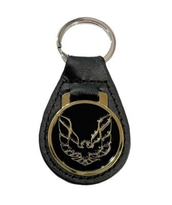 Gold Pontiac Firebird Trans Am Leather Keychain Ring Fob | eBay