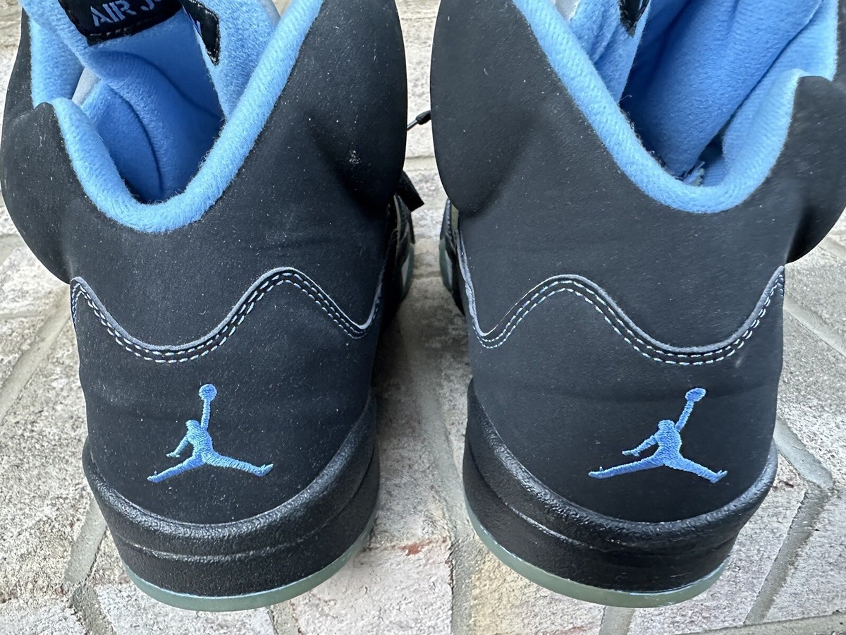 2006 Nike Air Jordan Retro V 5 LS Black/University Blue- 314259