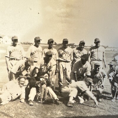 VINTAGE PHOTO 1940S Baseball Team Photo ORIGINAL SNAPSHOT | eBay
