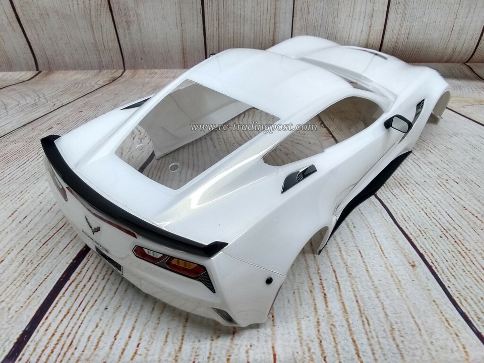 CORVETTE Z06 Custom Painted RC Car Body 1/10 OnRoad For Traxxas 4Tec2.0 ...