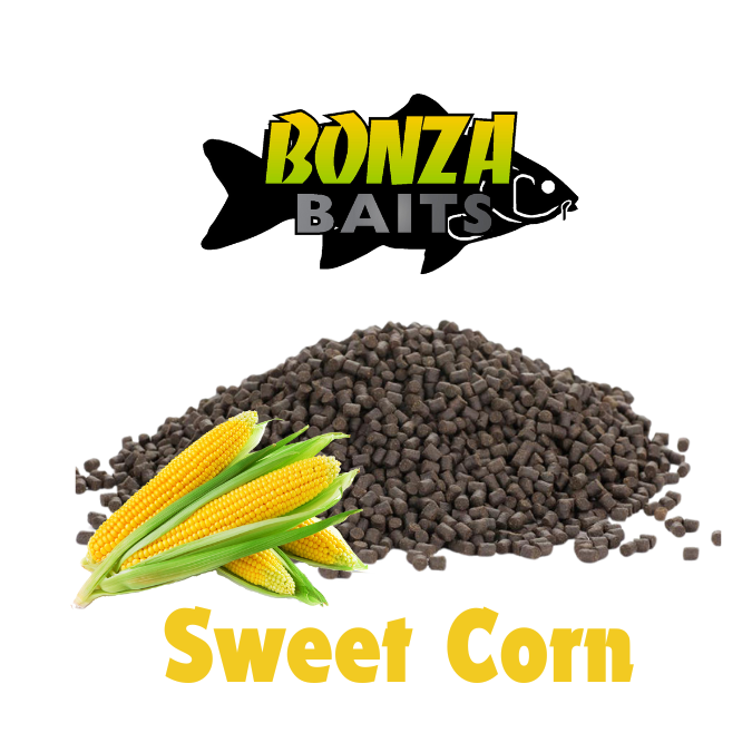 Bonza Baits Flavoured Pellets Sweet Corn Carp Fishing most Sizes. | eBay UK