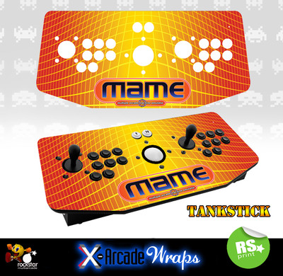 Mame V1 X Arcade Artwork Tankstick Overlay Graphic Sticker | eBay