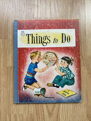 Things To Do Vintage 1953 Children’s Book | eBay