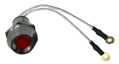 5 Pack of Universal 12V Red LED Lamp Dash Panel Pilot Indicator Light ...