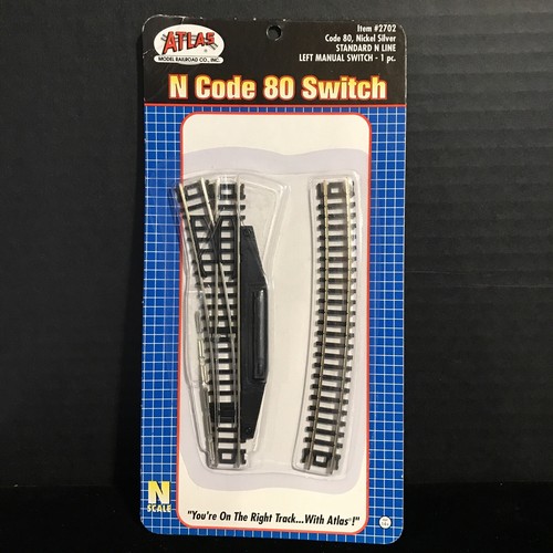 ATLAS 2702 N GAUGE LEFT MANUAL SWITCH -CODE 80-NEW | eBay