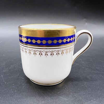 Spode Copeland Knightsbridge Cobalt Blue Demitasse Flat Tea Cup Cilman ...