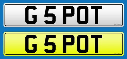 G 5 POT Cherished Private Personalised number plate ( G 5POT , G Spot ...
