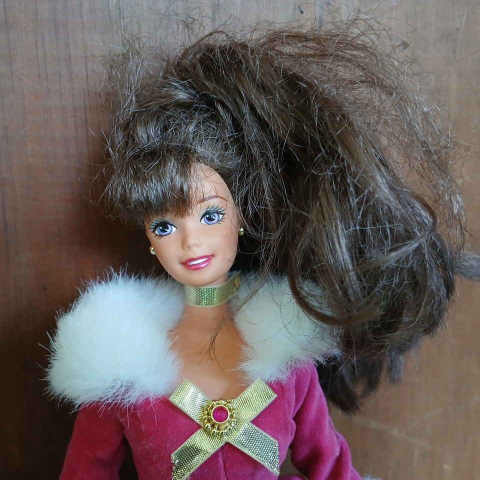 VTG WINTER RHAPSODY BARBIE DOLL BRUNETTE MATTEL AVON 1996 UGC LOOSE | eBay