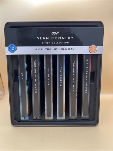 007 The Sean Connery James Bond 6-Film Collection 4K SteelBook UHD Blu ...