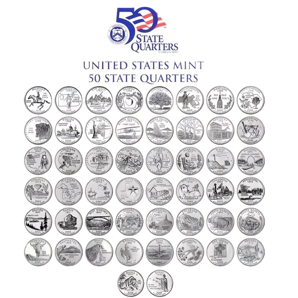 50 State Quarters in Us Quarters for sale | eBay