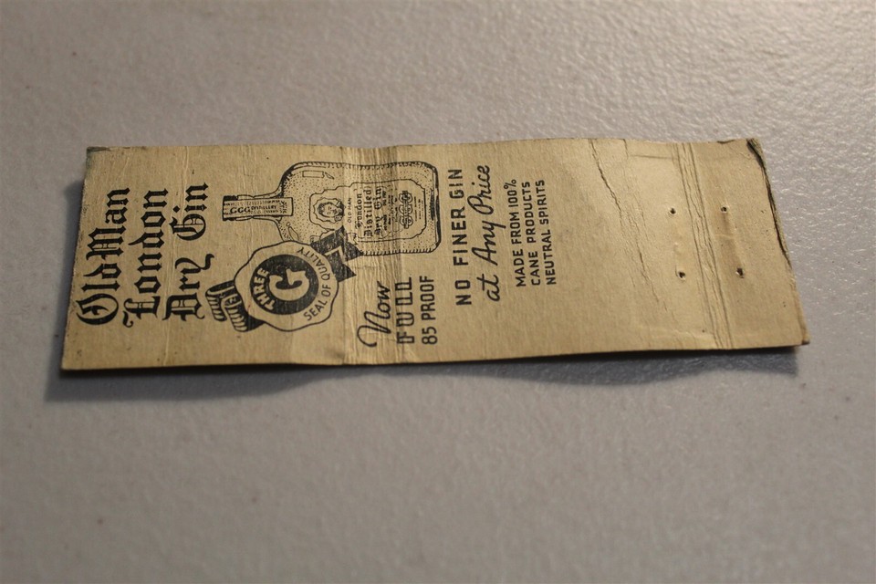 GGG OLD GUIDE STRAIGHT BOURBON WHISKEY / OLD CASK MATCHBOOK COVER | eBay