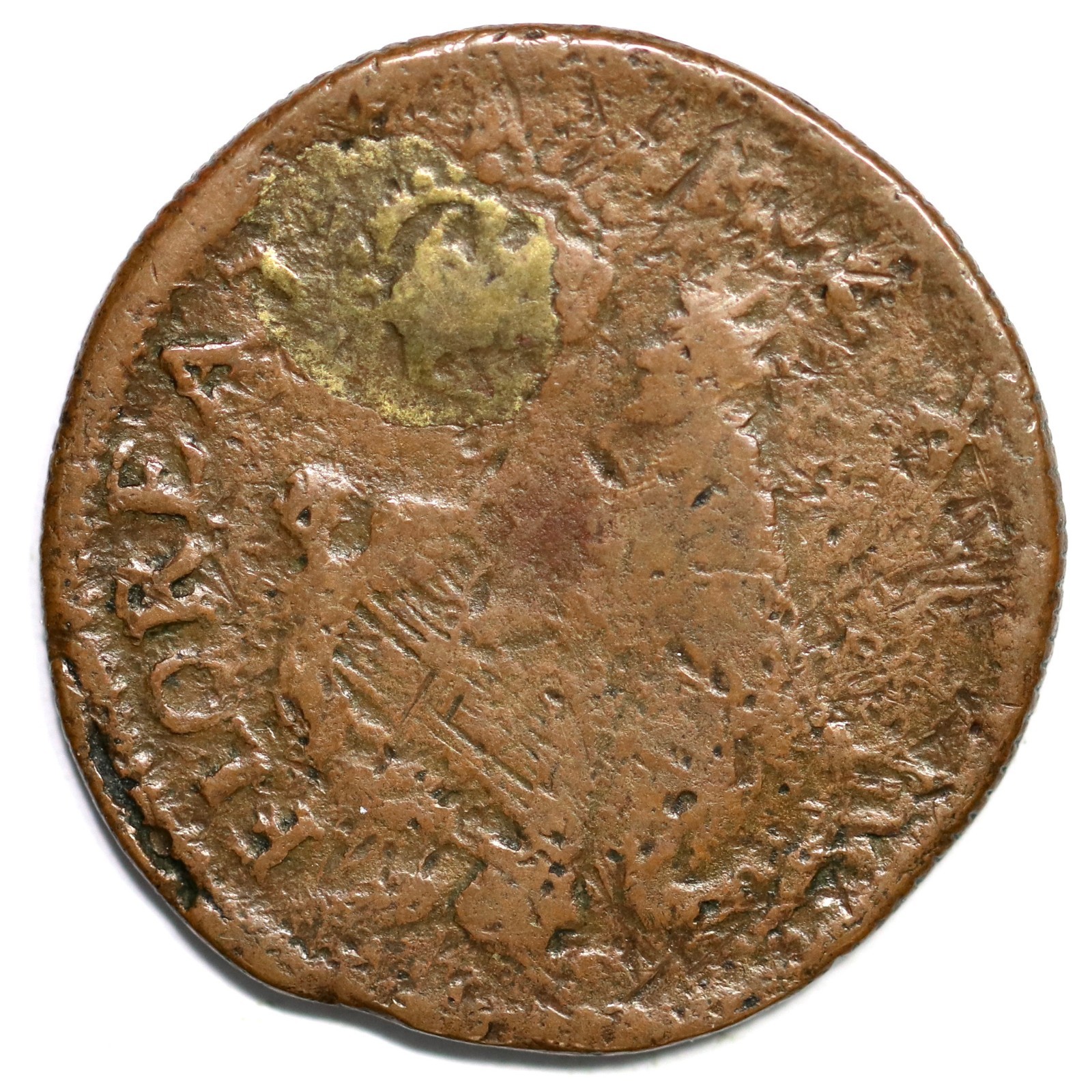 (c. 1670) St. Patrick's Farthing Colonial Copper Coin | eBay