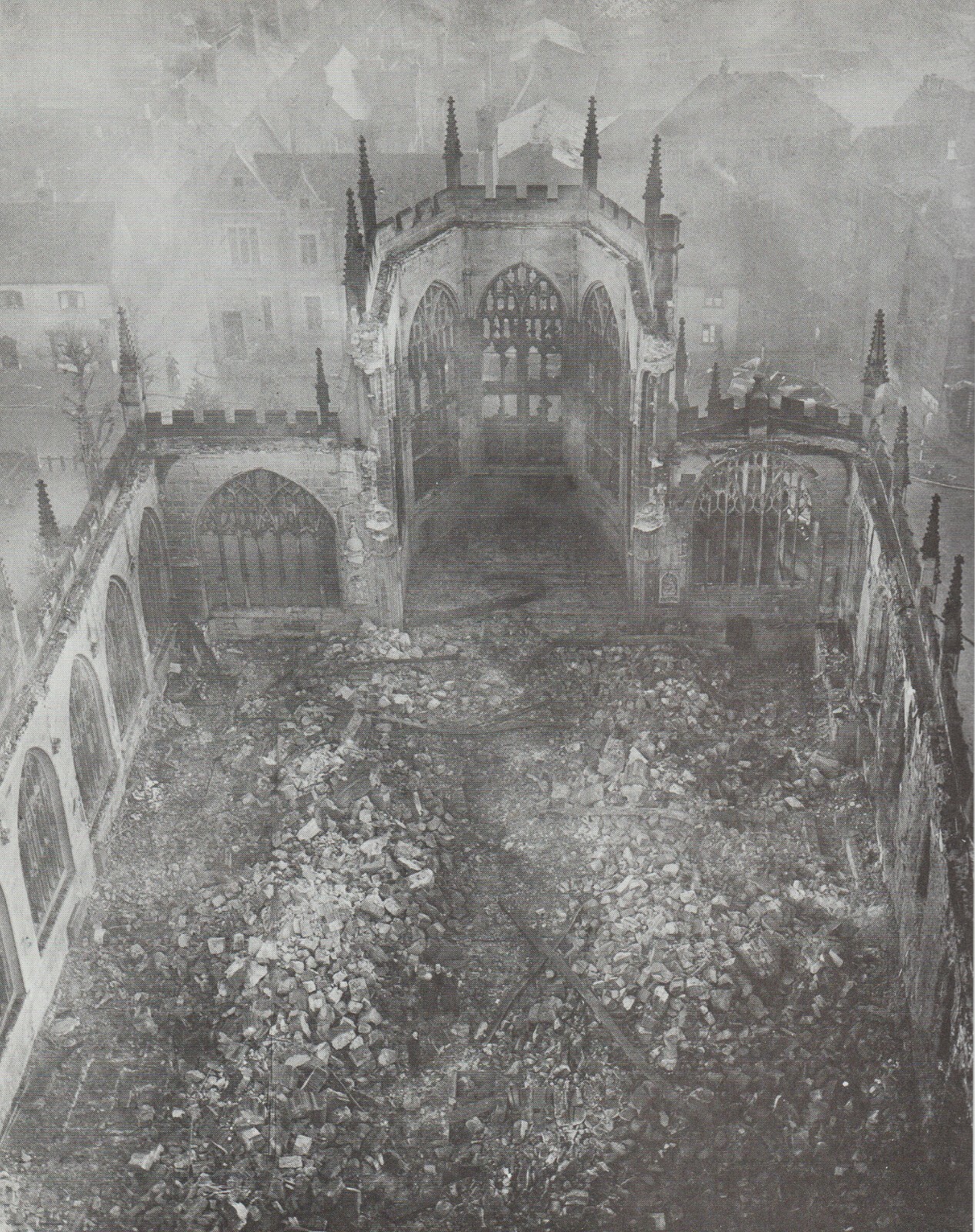 Coventry Cathedral Bomb Damage Blitz 1940 WW2 5x7 Print | eBay