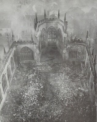 Coventry Cathedral Bomb Damage Blitz 1940 WW2 5x7 Print | eBay