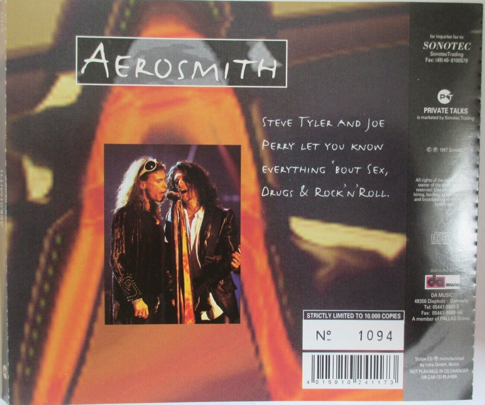 Aerosmith - CD "Shape" Interview | eBay