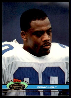 1991 TOPPS STADIUM CLUB FOOTBALL CARD DALLAS COWBOYS #188 ISSIAC HOLT ...